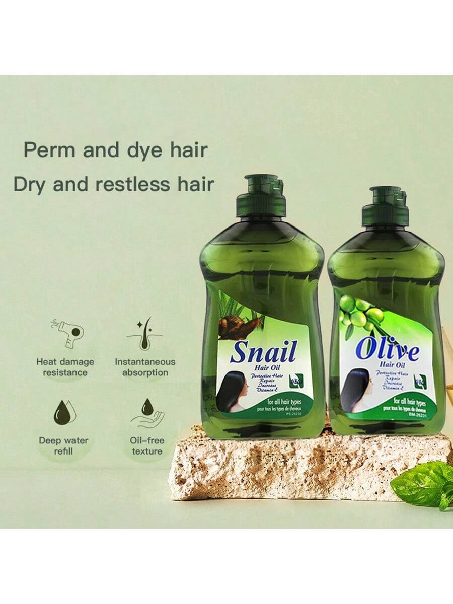 DEXE 200ml Snail Hair Oil For All Hair Types Hair Repair Vitamin E Hair Essential Oil Repair ...