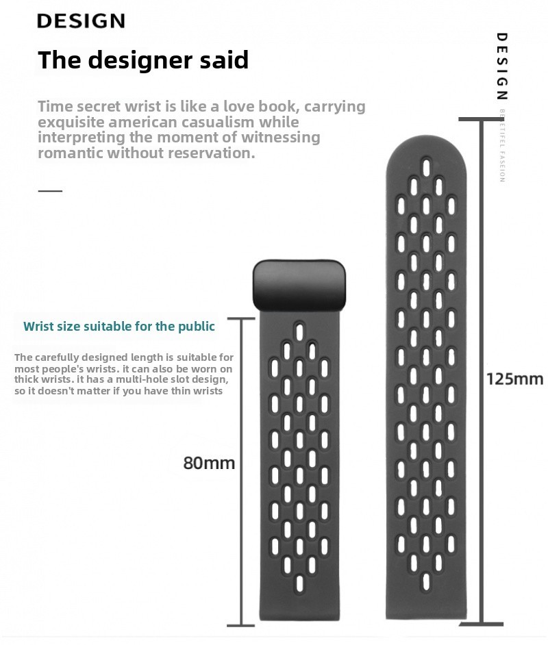 FOSSIL Gen 4/Gen 5 Smart Watch Band 22mm | Magnetic Rubber Strap For ...