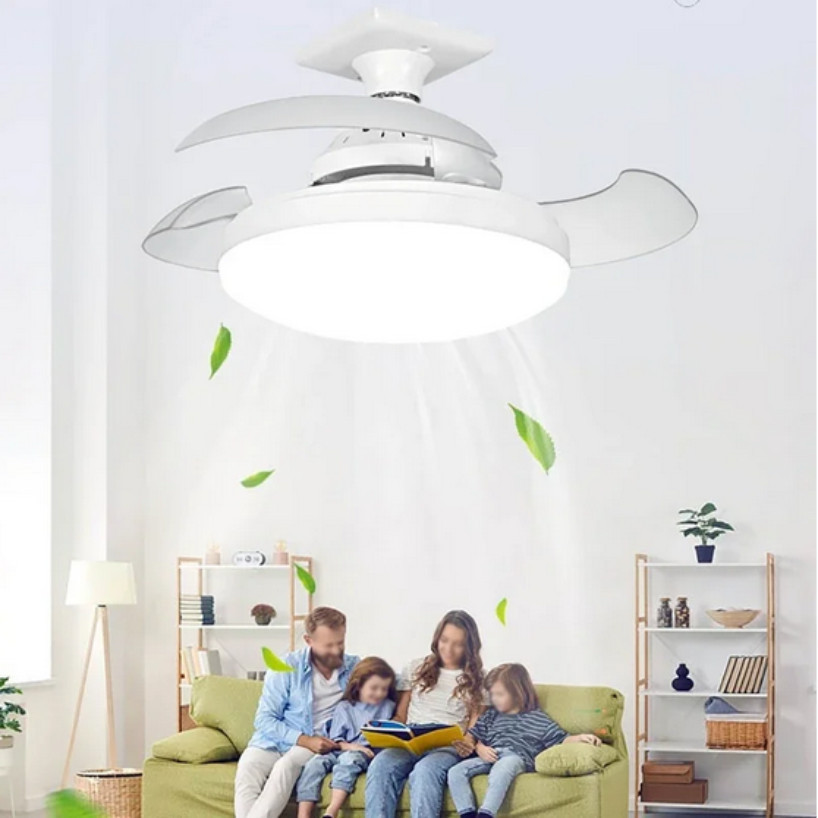 【Free Lamp Holder】40cm E27 Ceiling Fan with Light Remote Control, 3 ...