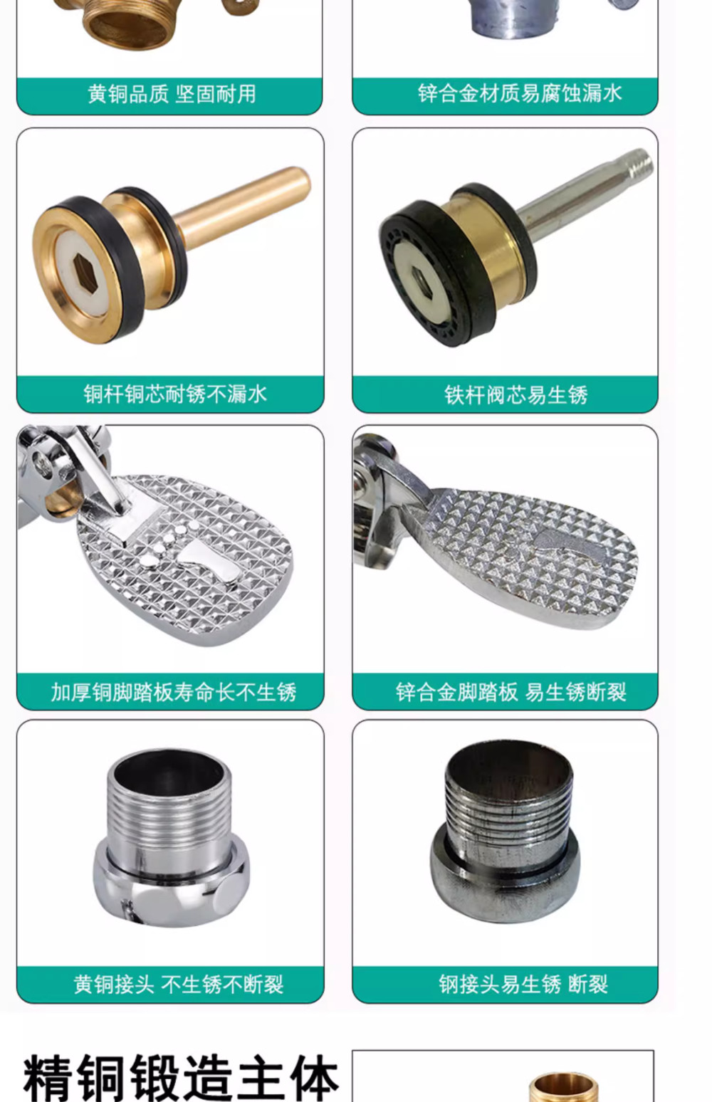 [.666.]All-copper foot step valve toilet step delay flushing valve ...