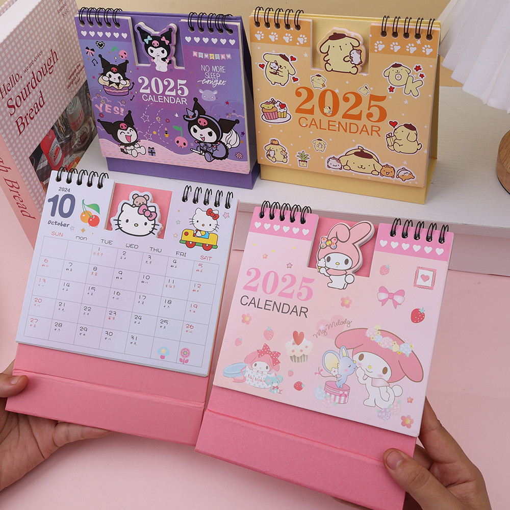 2025 Cute Anime Kuromi Melody Calendar - To Do List Daily Monthly ...