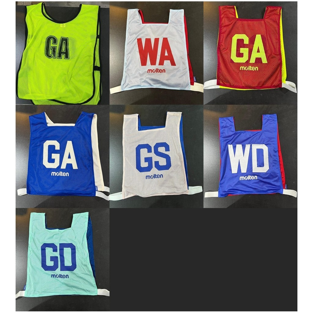 Molten Netball Bibs Reversible Free Size *6pcs per set BT6086 | Shopee ...