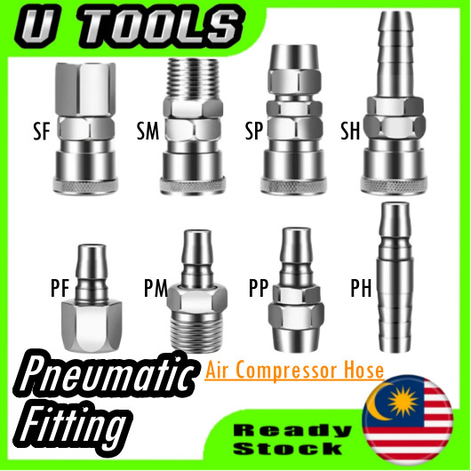 Pneumatic Connector Rapidities Air Hose Fittings Air Gun Coupling Compressor Accessories Quick ...