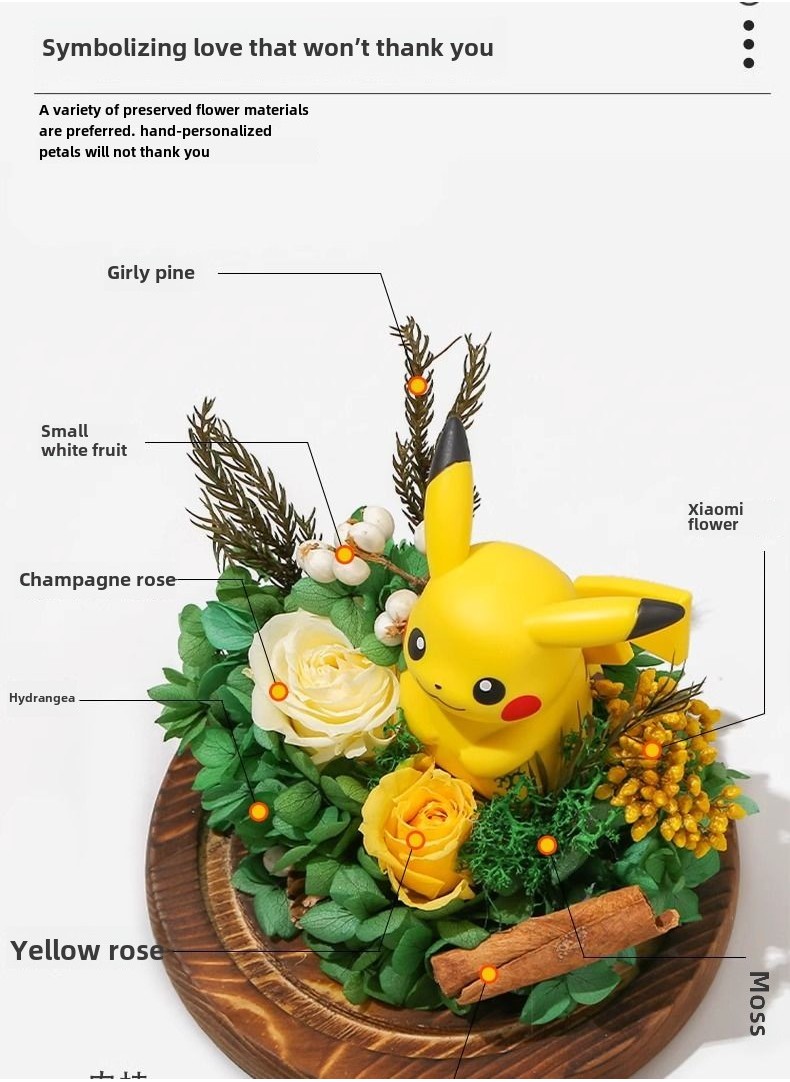 Japanese Healing Cute Pikachu Figure Mystery Box Pokémon Preserved ...