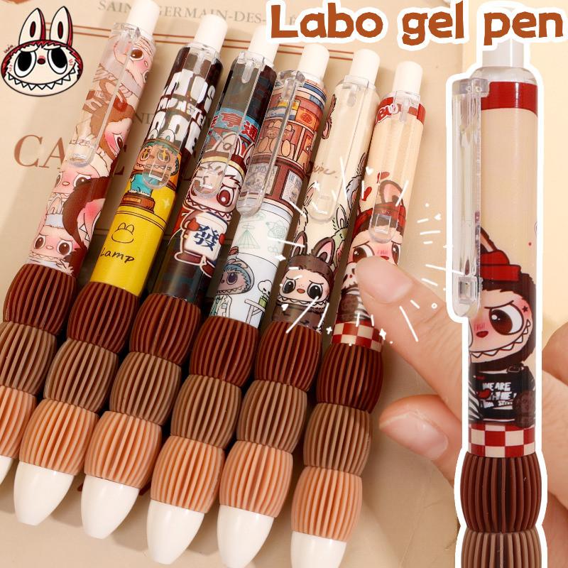 Cartoon Labubu Gel Pen - Press Neutral Pen - ST Nib Question Pen - 0 ...