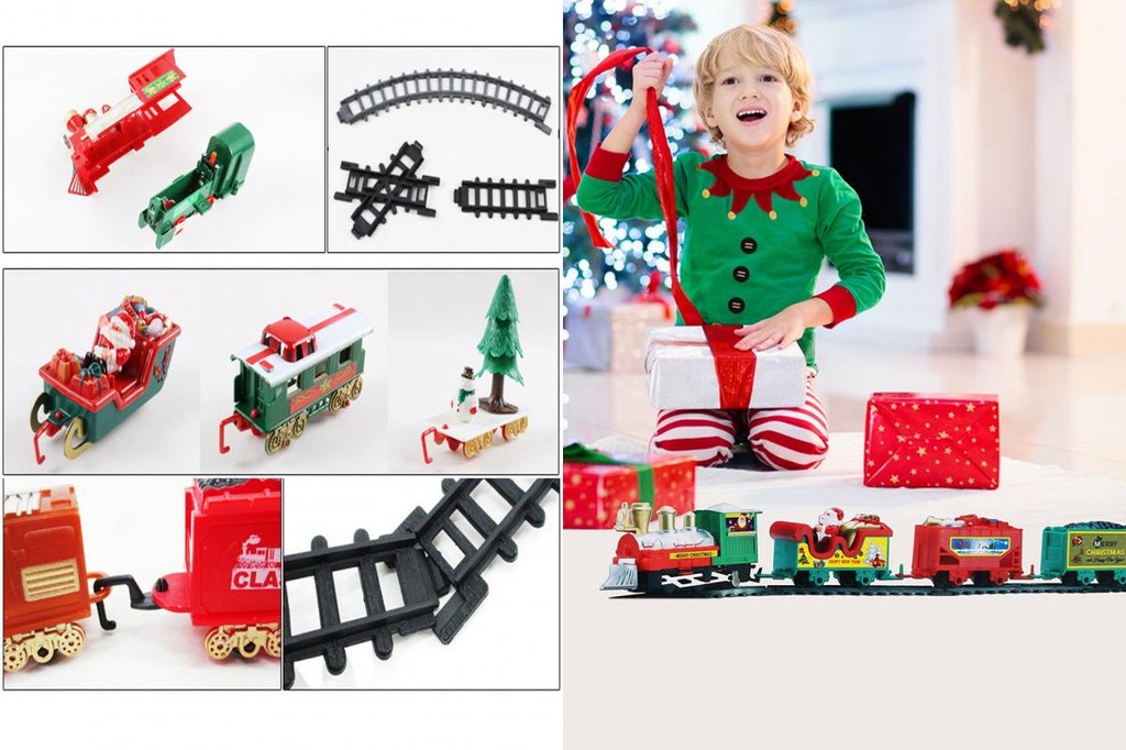 （Ledmarket) Battery-operated Train Set Electric Track Train Set ...