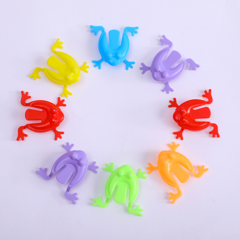 5Pcs Frog Jumping Frogs Toy Plastic Frogs Toy Assorted Colors Frogs ...