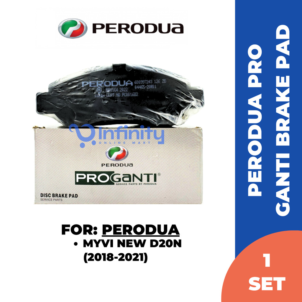PERODUA ProGanti Front Disc Brake Pad For Perodua Myvi New D20N (04465 ...