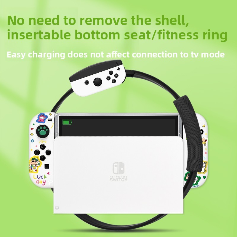 Soft Dockable Nintendo Switch OLED Case Cartoon Casing Joycon Cover ...