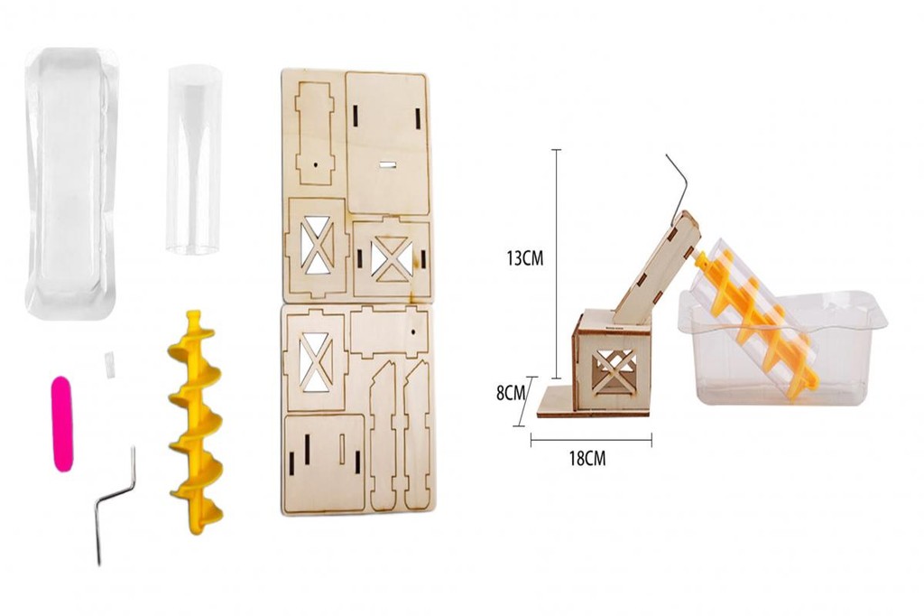 Wooden Stem Kit Stem Learning Toy Stem Educational Diy Archimedes Screw ...