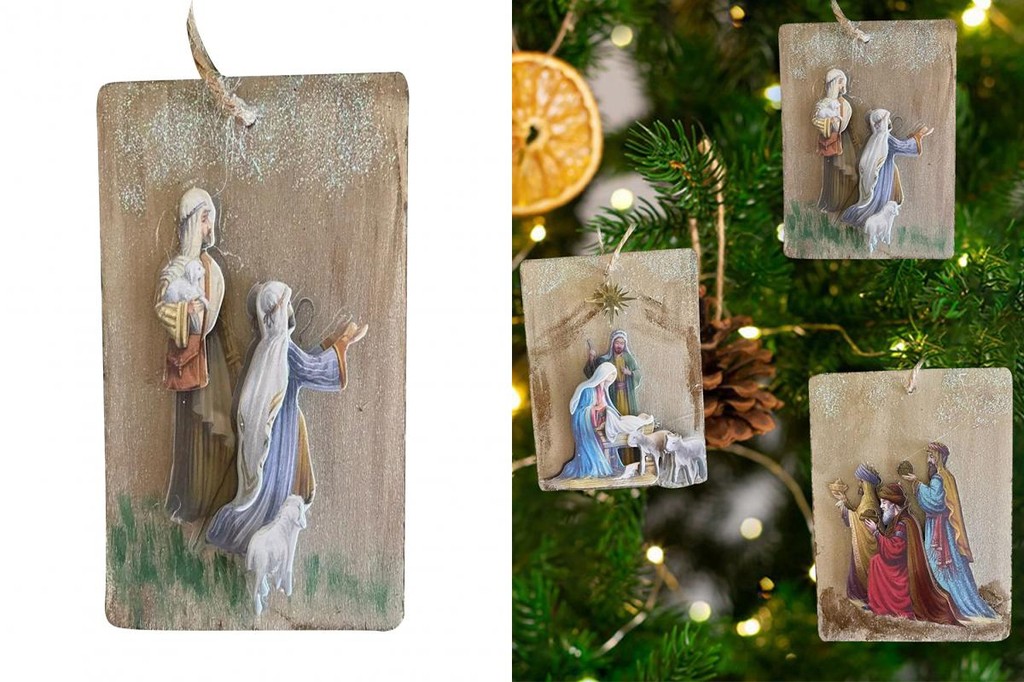 {biling} Tree Hanging Nativity Decor Nativity Scene Decoration ...