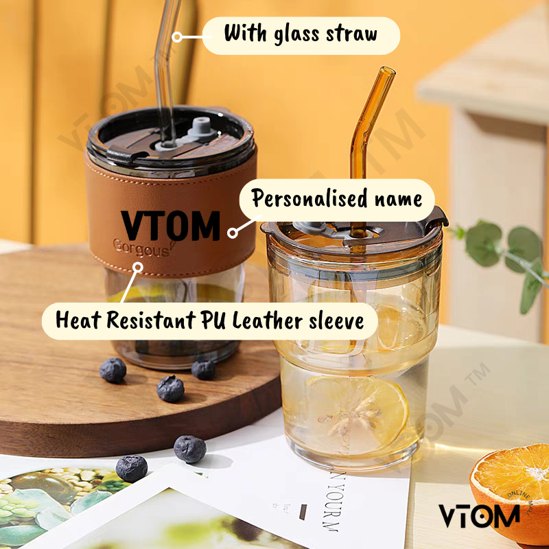 VTOM Personalized Mug Custom Name Glass Cup 400ml Engraved Gift ...