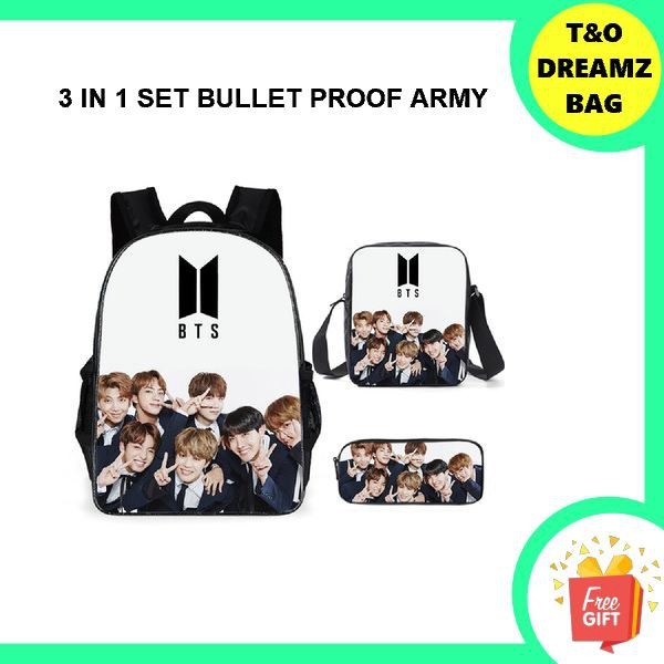 in stock T&O SALEA51 KPOP STAR Korean BTS Army Beg Sekolah Primary ...