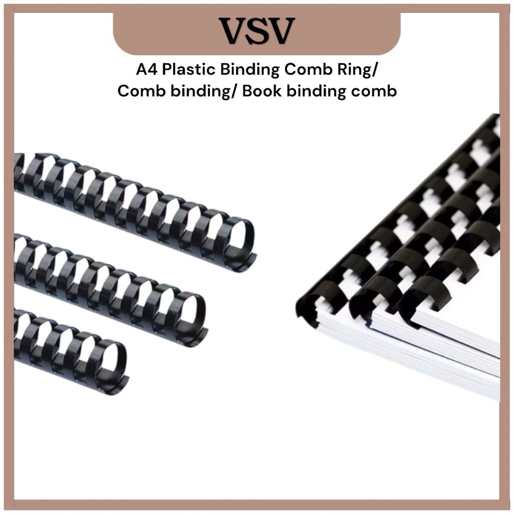 A4 Plastic Binding Comb Ring/ Comb binding/ Book binding comb (Loose ...