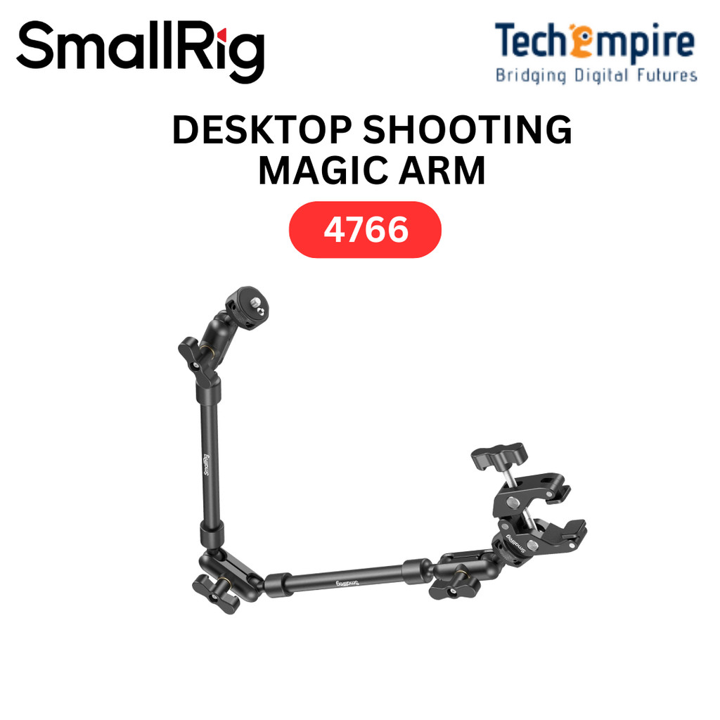 SmallRig 4766 22" Magic Arm with Clamp, Overhead Phone Mount Flexible ...