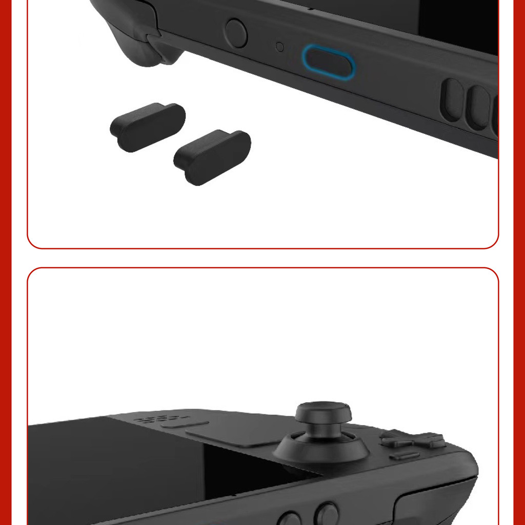 PGTECH Steam Deck Dustproof Protective Kit Anti-Dust Cover Silicone Dust Filter USB Plug GP-812 ...