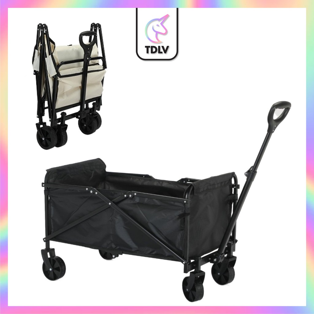 TDLV Foldable Picnic Trolley Picnic Trolley Outdoor Camping Trolley ...