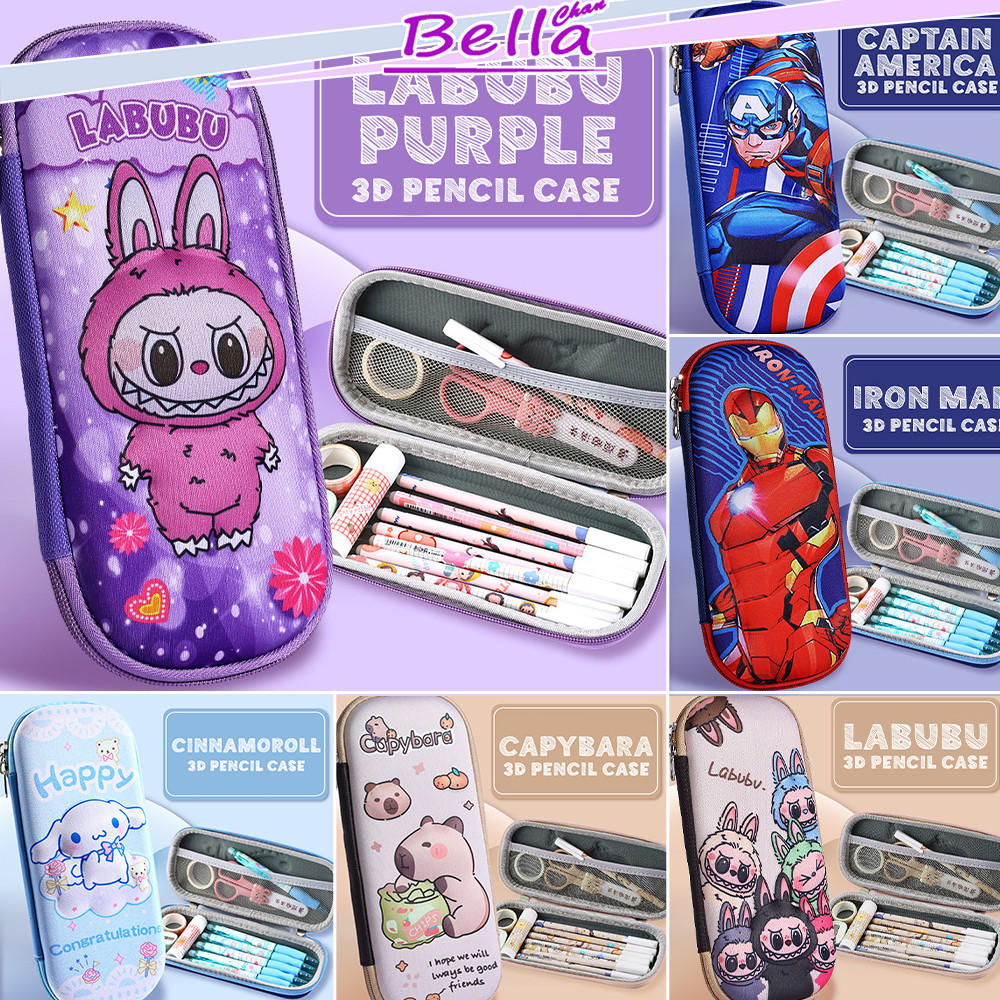 PENCIL BOX 3D EVA Cartoons Pencil Case Primary School Kids Stationery ...