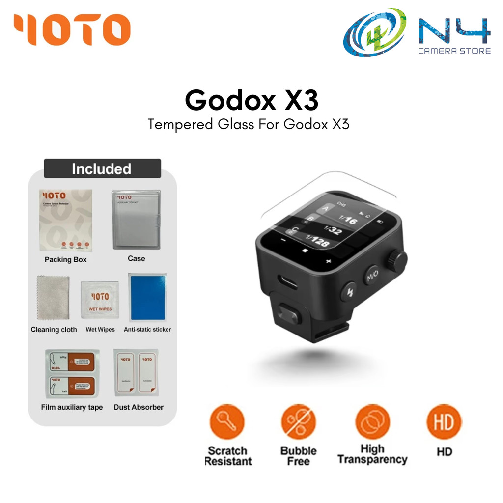 Godox X3 Screen Protective Film Flash Trigger Tempered Glass LCD ...