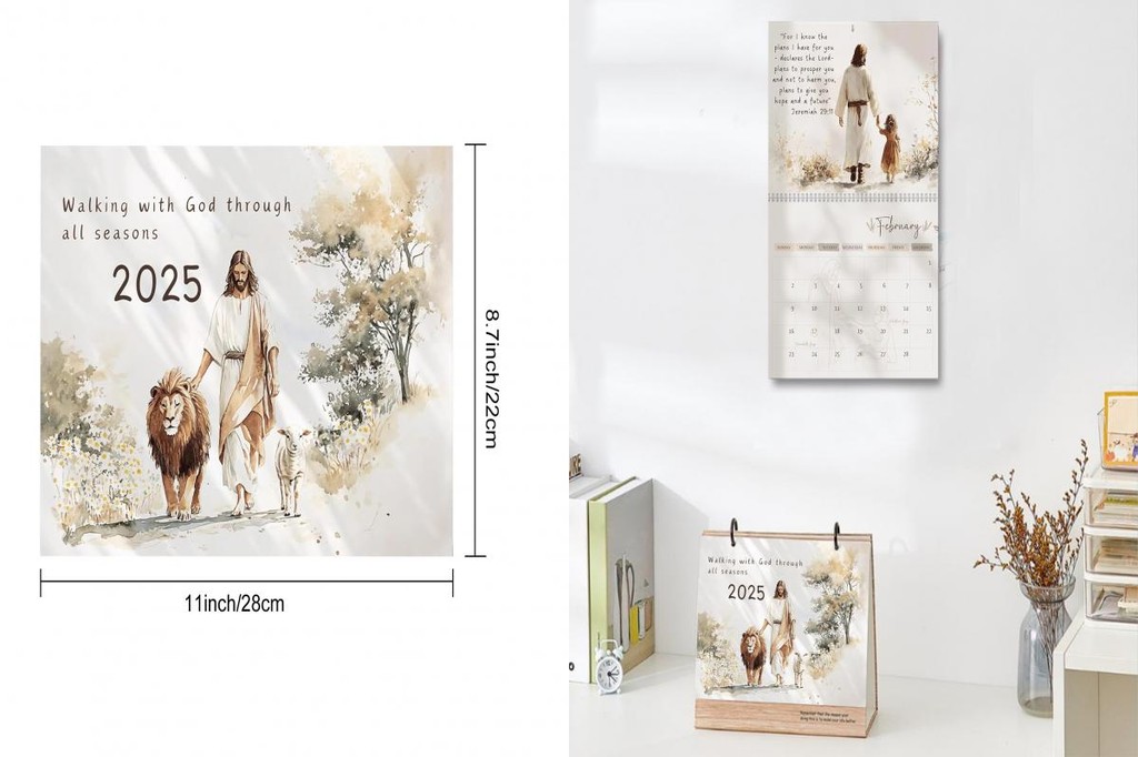 Dottam| Religious Artwork Calendar Religious Art Wall Calendar 2025 ...