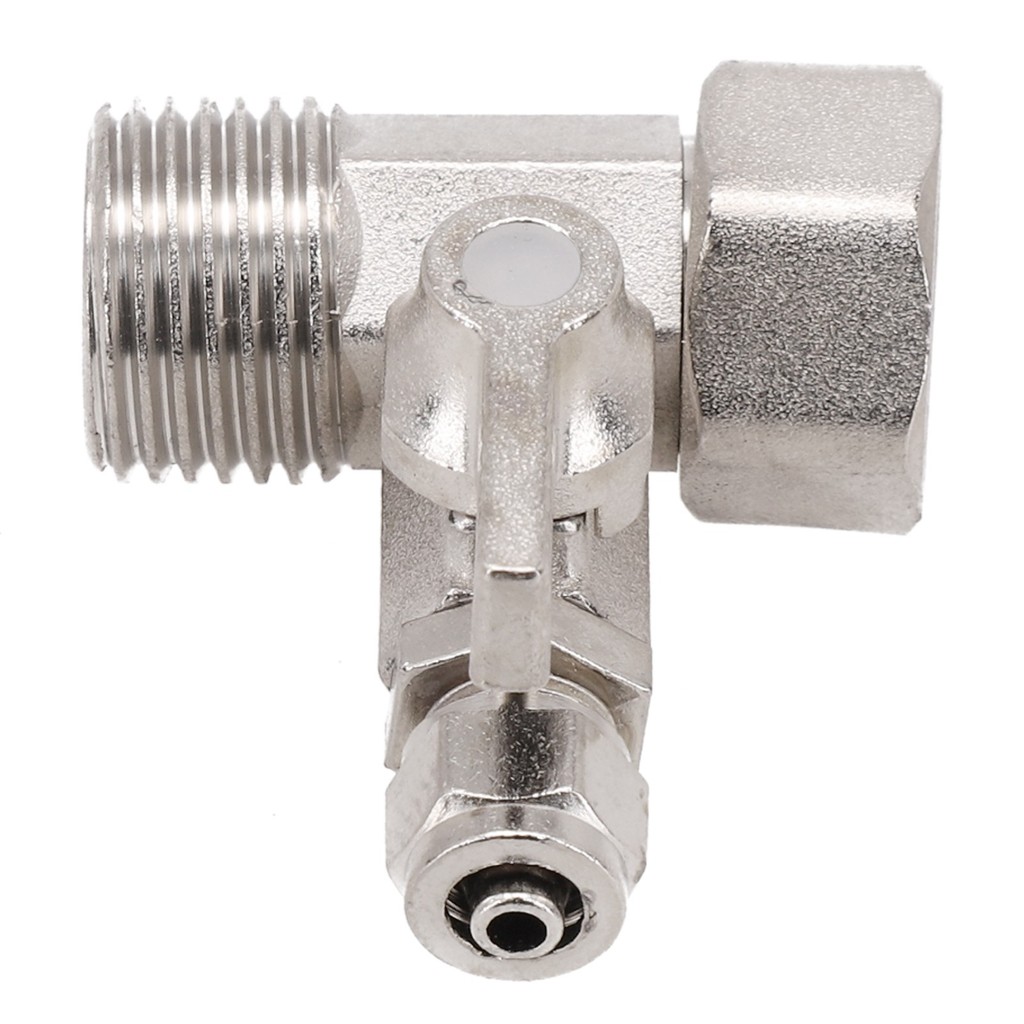 【SMART】Ro Feed Water Adapter 1/2\" To 1/4\'\' With Shut-Off Ball Valve ...