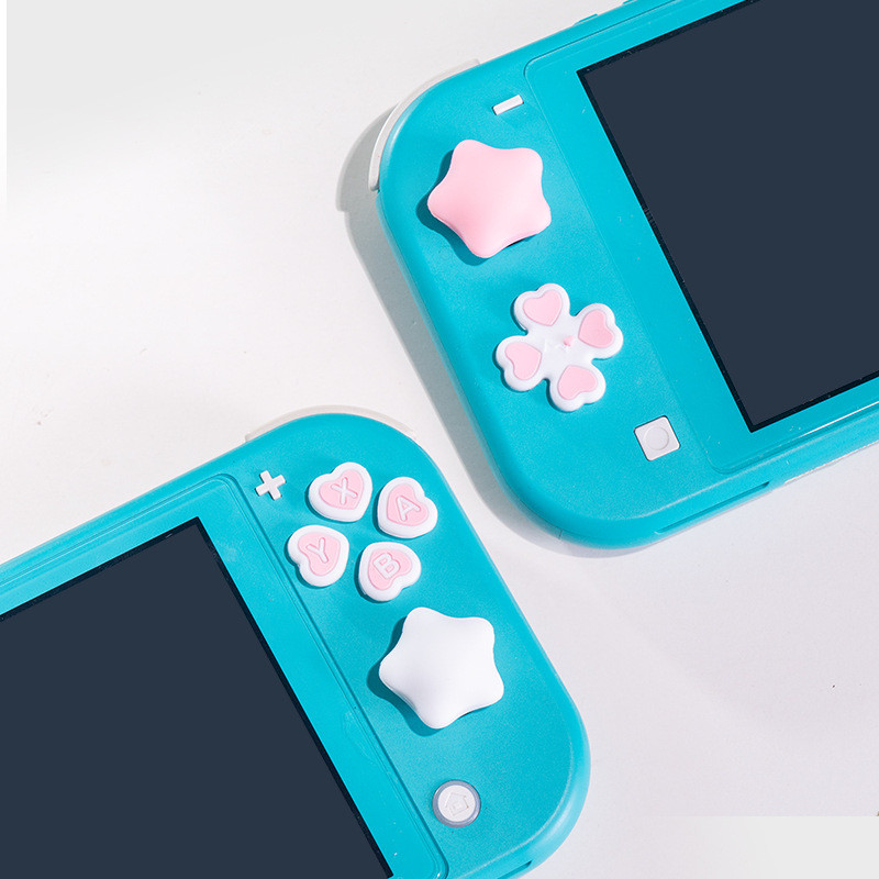 Silicone Rocker Cap Joystick Hat for Nintendo Switch Button Sticker ...