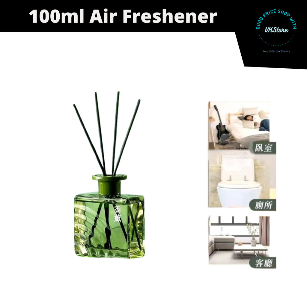 100ML Home Diffuser Air Freshener Pewangi Rumah Aromatherap Reed ...
