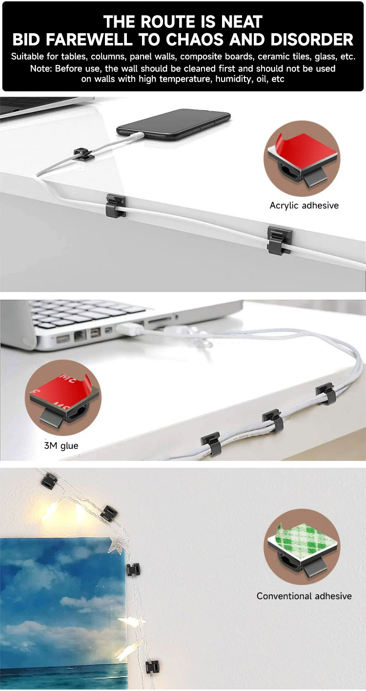 Charging Data Line Network Cable Finishing Line Clip Power Line Fixed ...