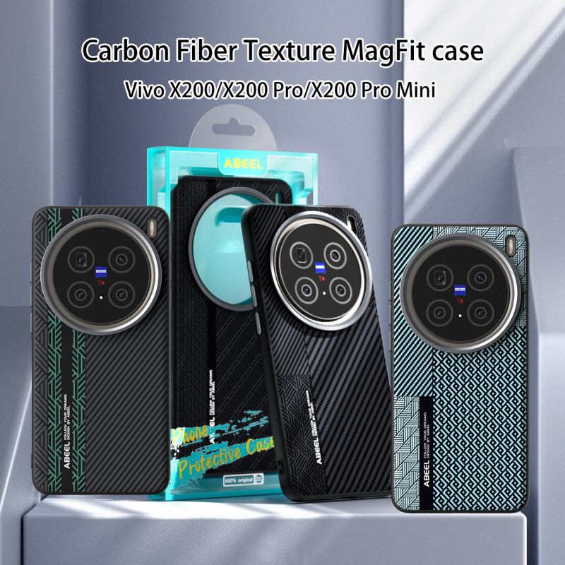 Luxury Carbon Fiber Hard Matte Magnetic Case for Vivo X200 Pro/X200 ...