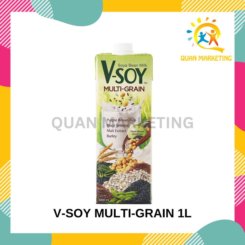 V-SOY Soy Bean Milk - MultiGrain (1L) | Shopee Malaysia
