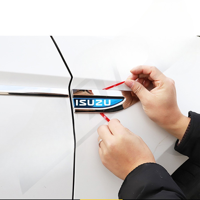 Isuzu Car Stainless Steel Car Door Fender 3D Metal Side Logo Sticker ...