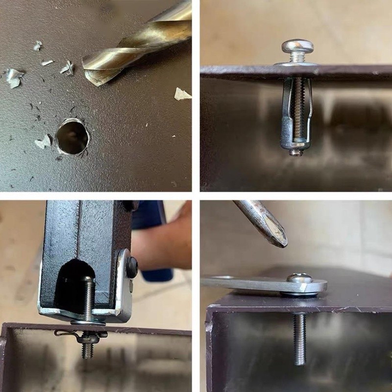 M4 M5 M6 M8 Petal Rivet Lock Nuts with Screw Iron Skin Metal Screw ...