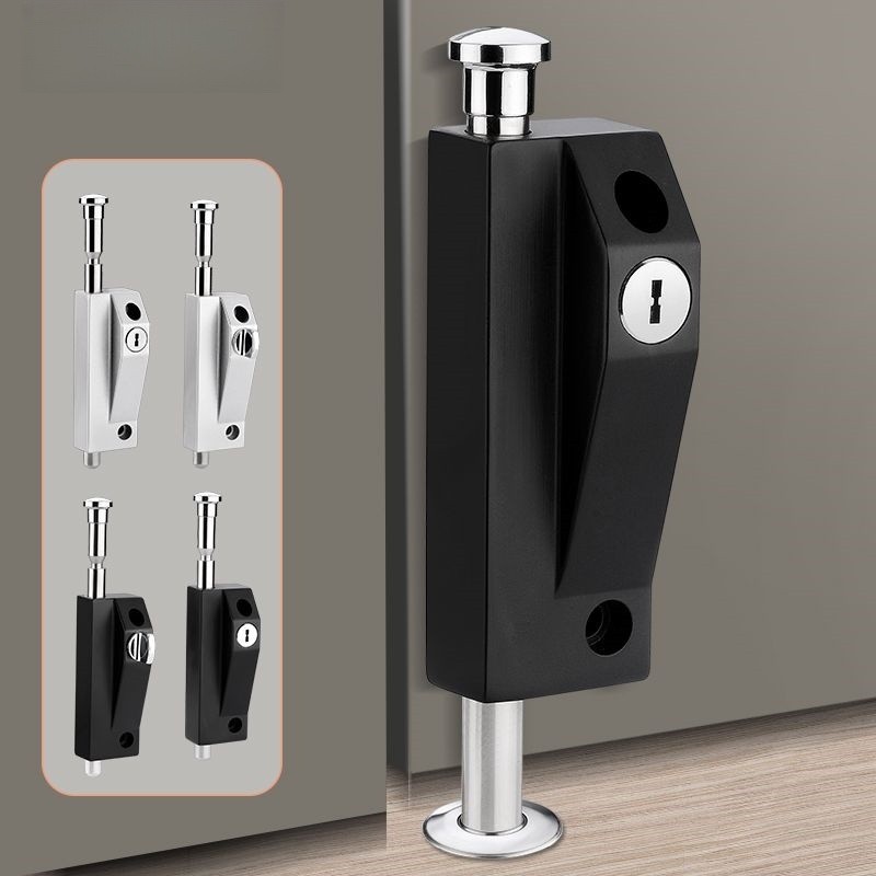 Ground lock glass sliding door lock frame door lock aluminum alloy ...