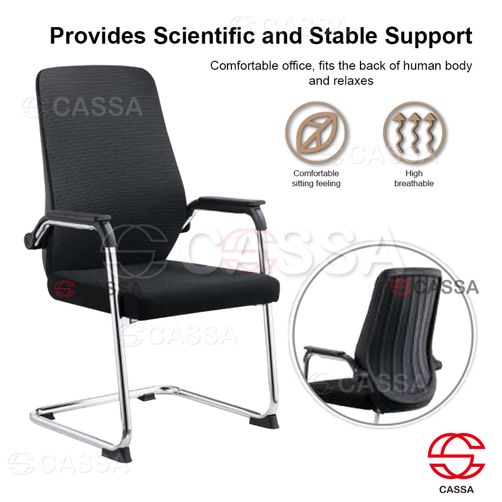 Cassa SWAY Office Visitor Chair with Breathable Mesh Back ( Kerusi ...
