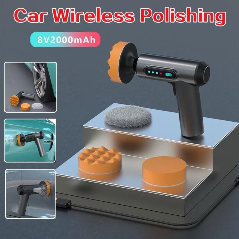 Wireless Car Polisher Machine Car Polishing Waxing Adjustable Speed 80W ...