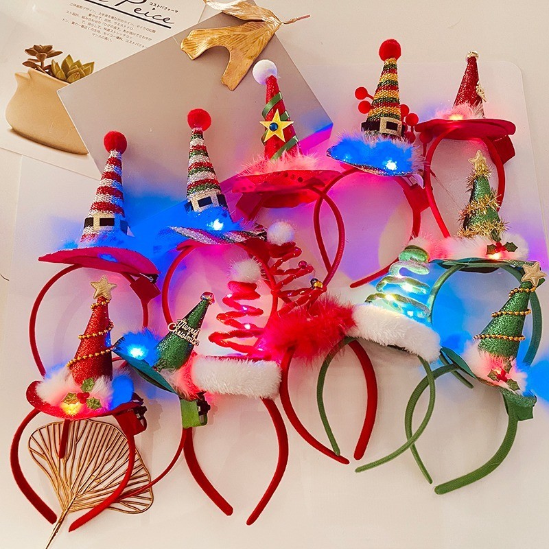 [Lighting Christmas Headbands] 70 Christmas Headbands LED Lighting ...