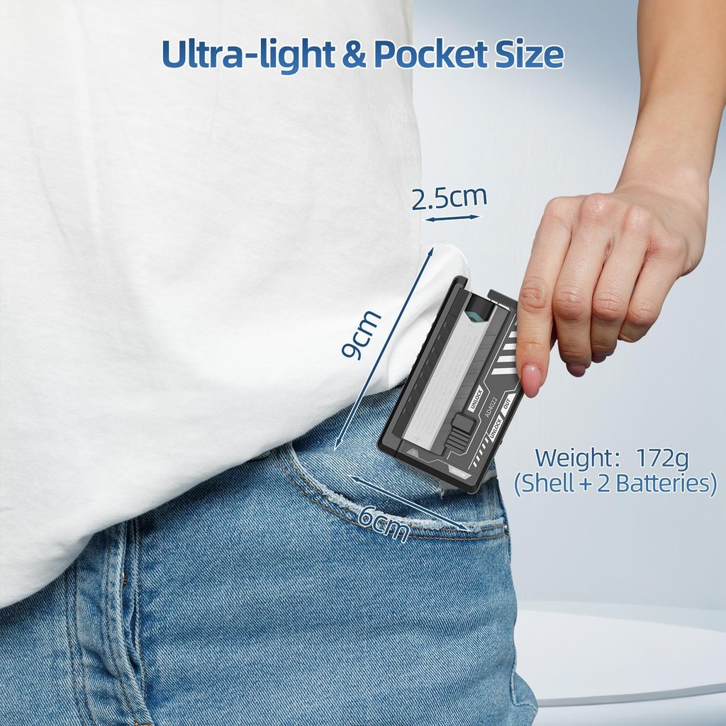 GOOJODOQ Two Batterie Mecha Lightweight Portable Power Bank (22.5W ...