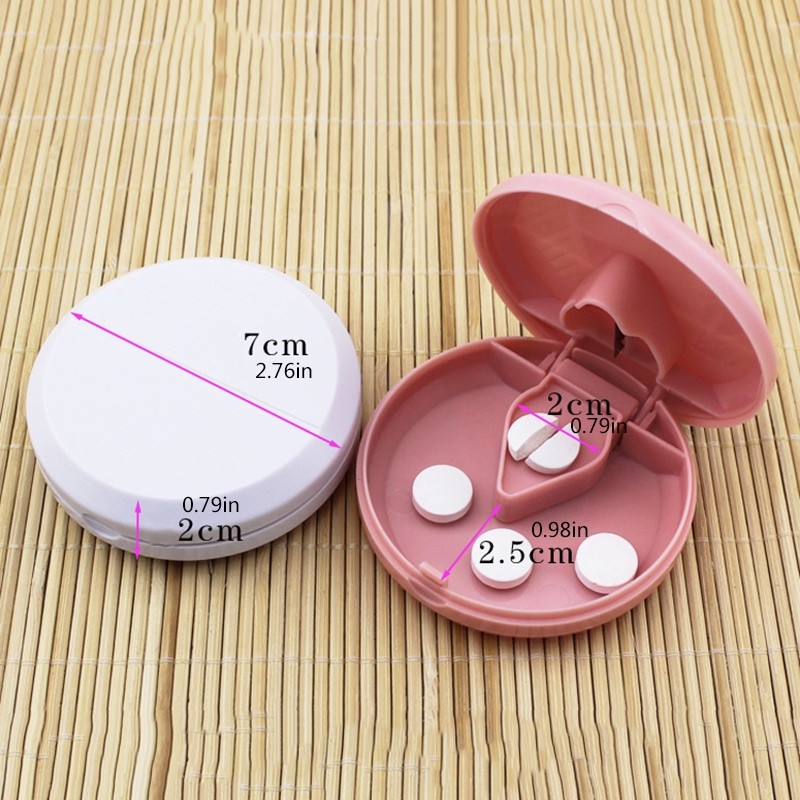 Portable Pill Cutter Splitter Divide Medicine Splitter Storage Case ...