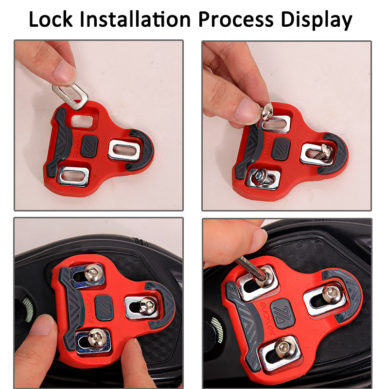 BUCKLOS Cleat Attachment Road Bike Anti-Slip 0/4.5/9° LOOK KEO Cleats ...