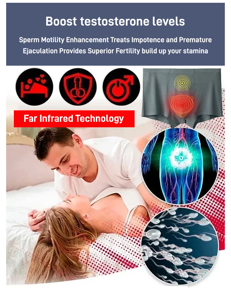 💓HOT SALE💓Men's Massage Magnetic Therapy Underwear Quickdrying Boxer ...