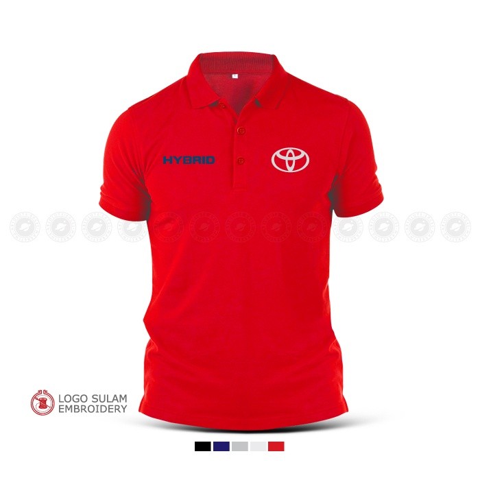 Polo T Shirt Sulam Toyota Hybrid Turbo Camry CT200H Prius Battery ...