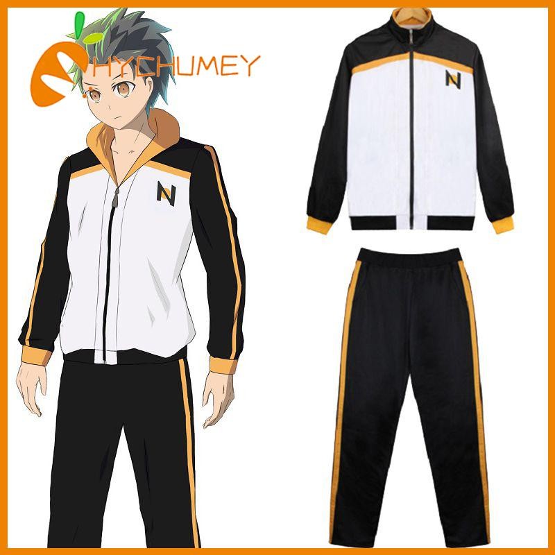 Premium Quality Rezero Natsuki Subaru Uniform Suit Cosplay Costume Set ...