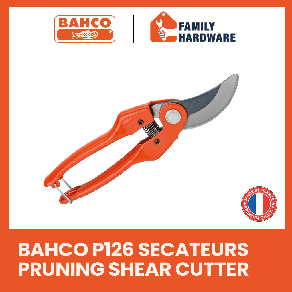 Bahco P126 Secateurs Pruning Shear Cutter Gunting Trimmer P126-19-F ...
