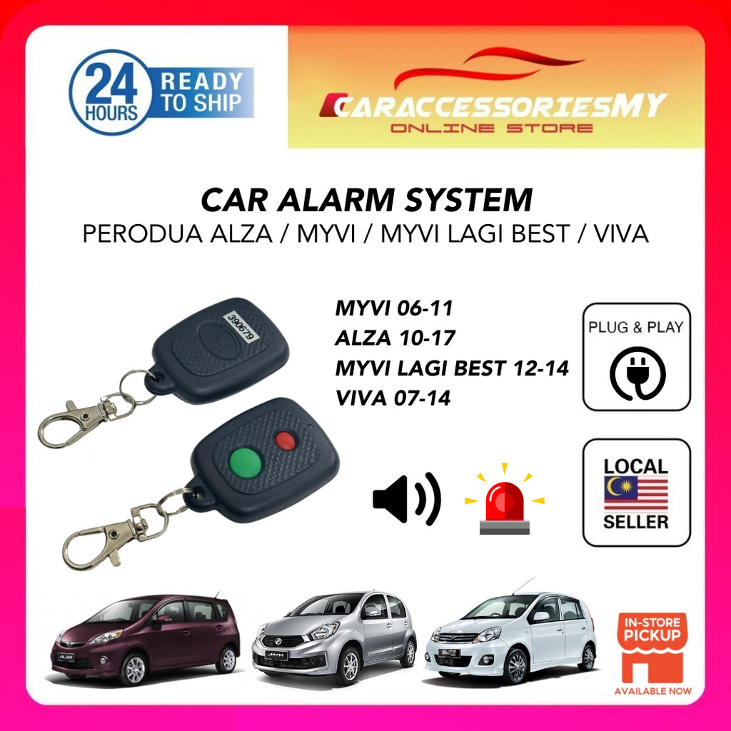 Perodua Myvi, Viva & Alza OEM Car Alarm System & Security pnp buzzer ...