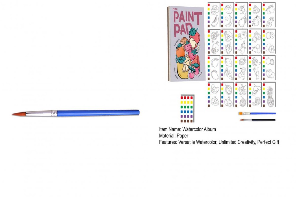 On-the-go Painting Kit Portable Watercolor Album Mini Watercolor ...