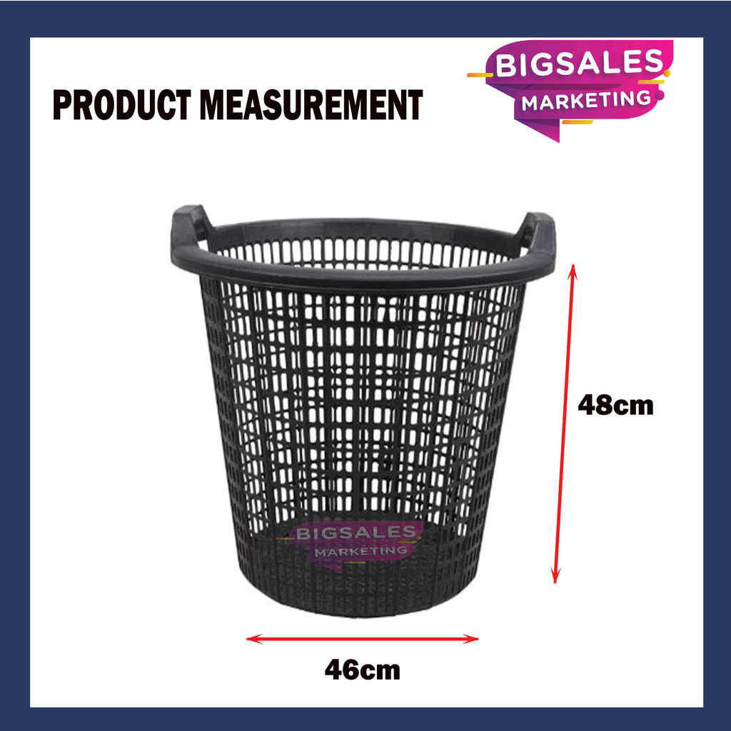 BIGSALES Plastic Round Laundry Basket (46cm x 48cm) | Shopee Malaysia