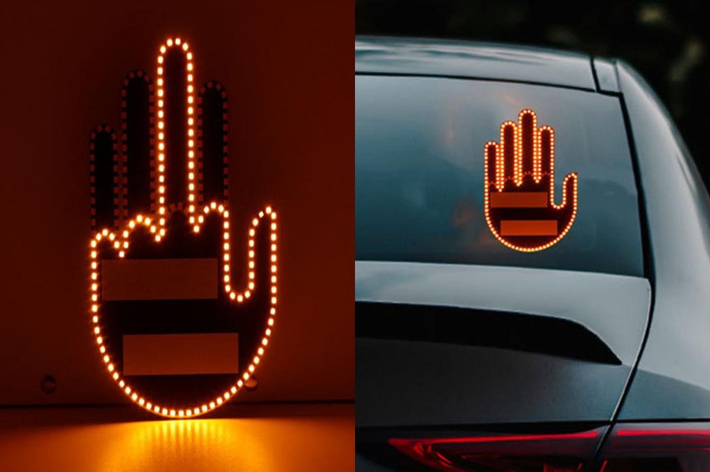 Compact Car Light Advanced Led Technology Car Light Led Middle Finger ...