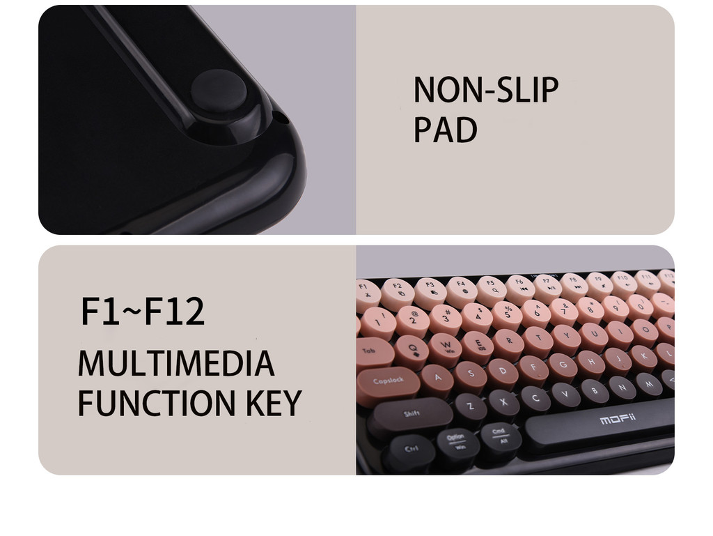 MOFII ANN Wireless Keyboard Dual Mode Bluetooth PC/Office Laptop ...