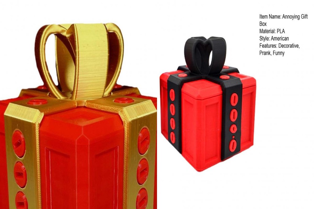 {BIG} Confusing Gift Box 3d Printed Gift Box Tricky Prank Gift Box with ...
