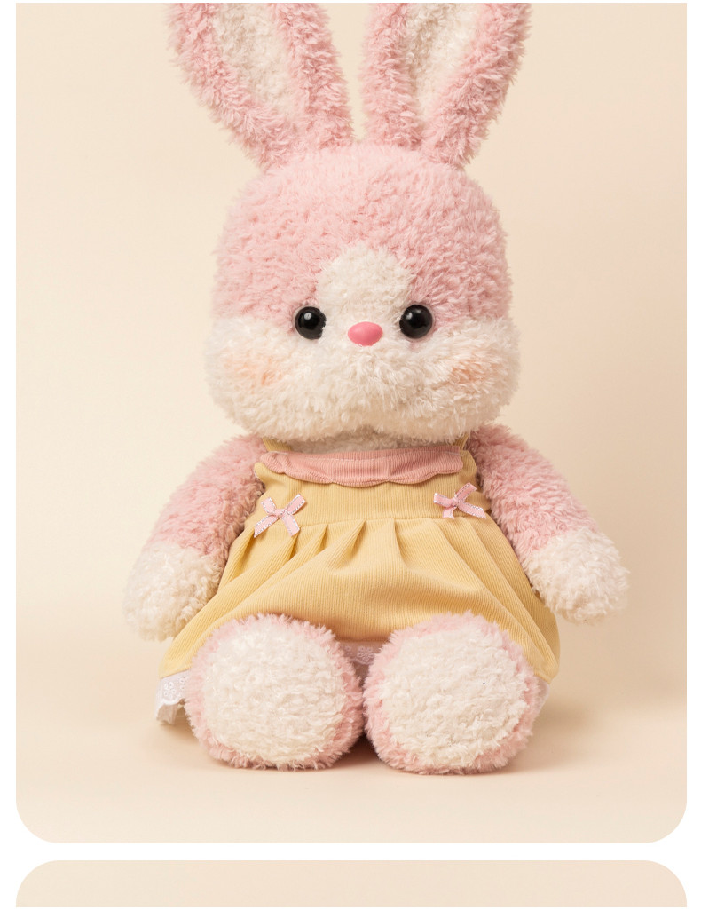 Cute Running rabbit plush doll fluffy soft Grey elephant bear Plush ...